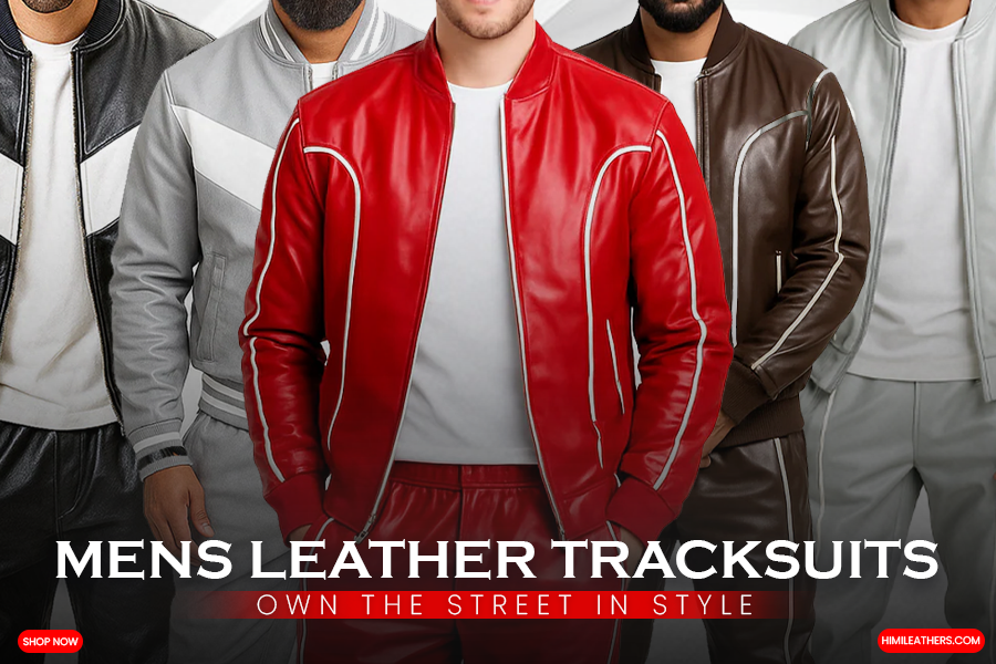Mens Leather Tracksuit | Himi Leathers